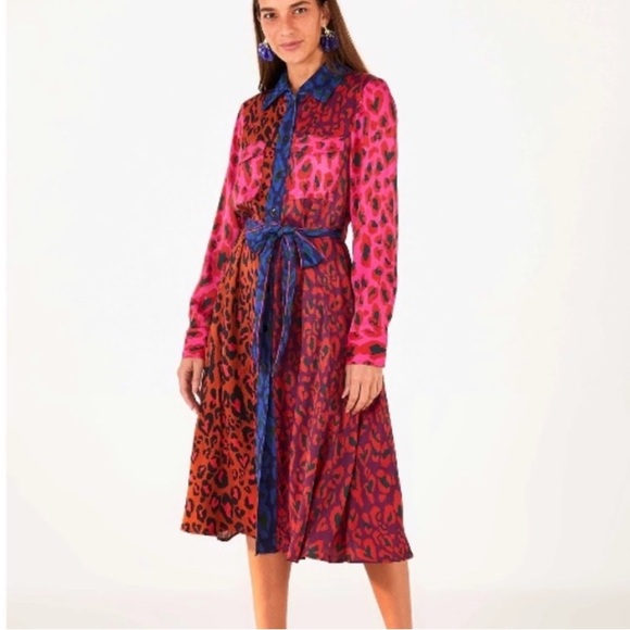 FARM Rio | Dresses | Farm Rio Mixed Leopard Pop Lenzing Ecovero Viscose ...